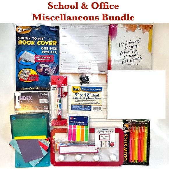 Office | School Office Miscellaneous Bundle Book Cover Planner Dry ...